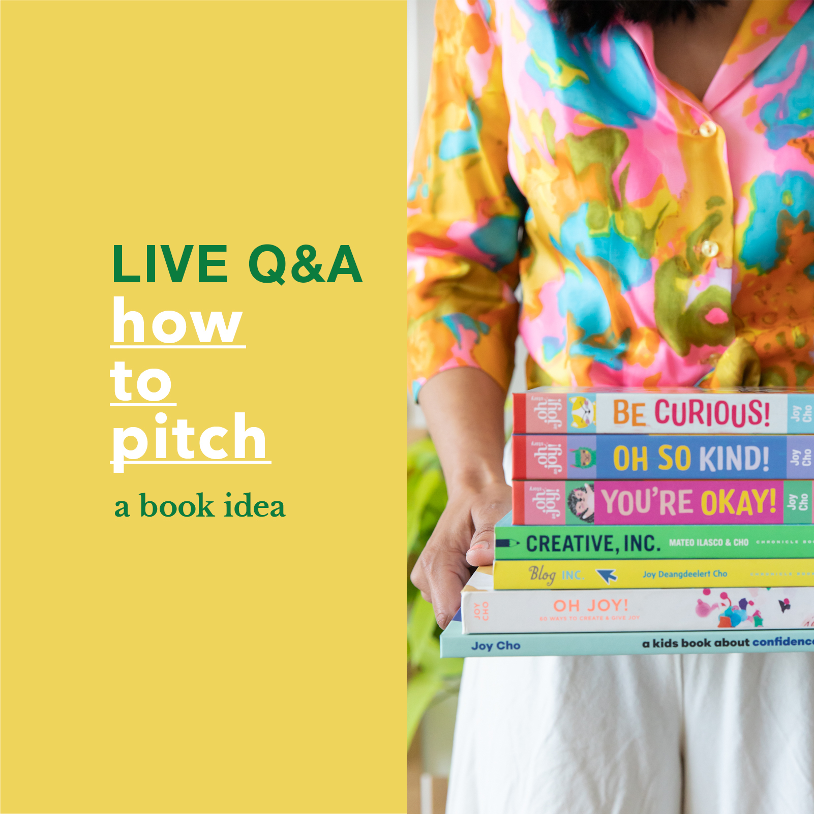 Live Q&A: How to Pitch a Book Idea